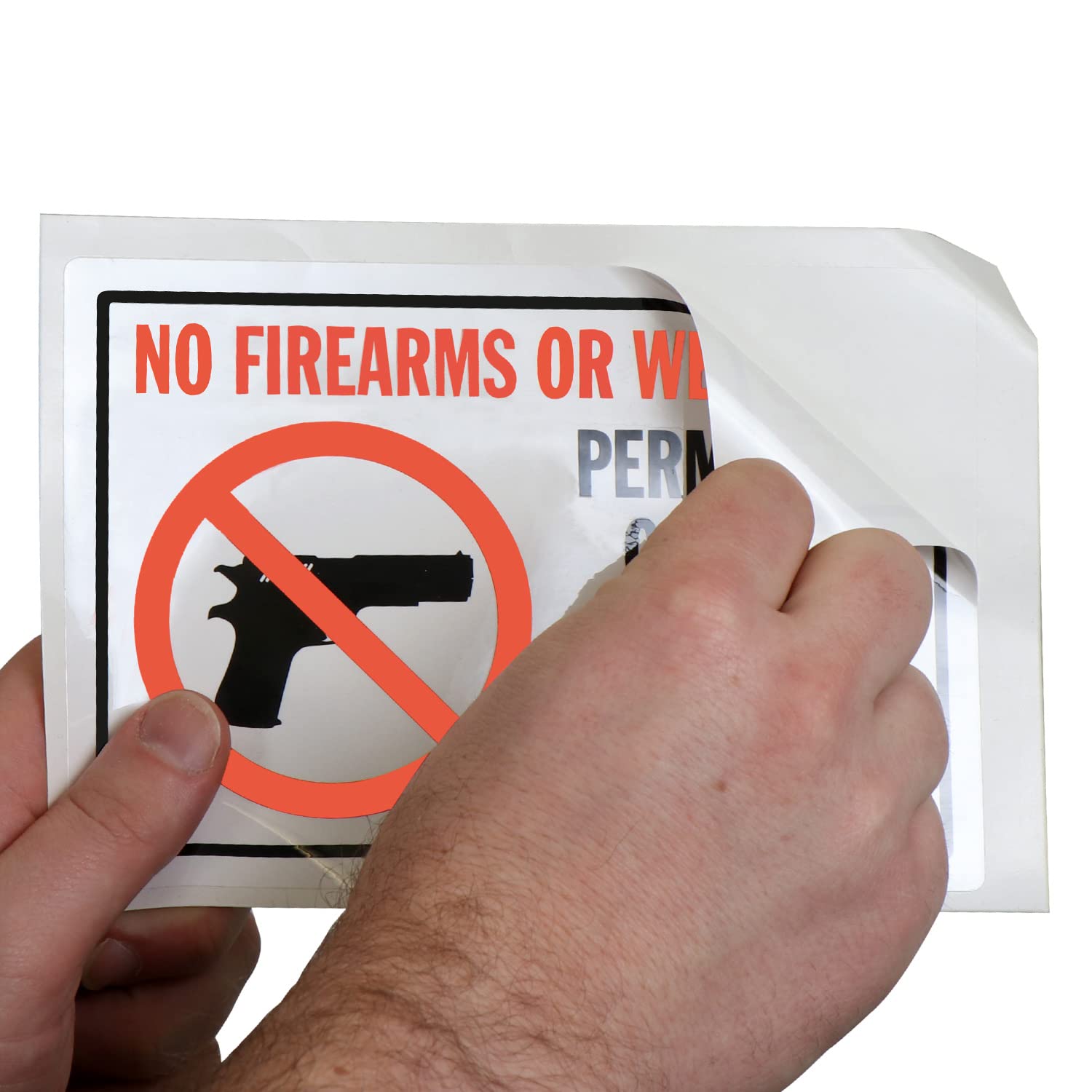Snapklik.com : SmartSign (Pack Of 4) No Firearms Or Weapons Permitted ...