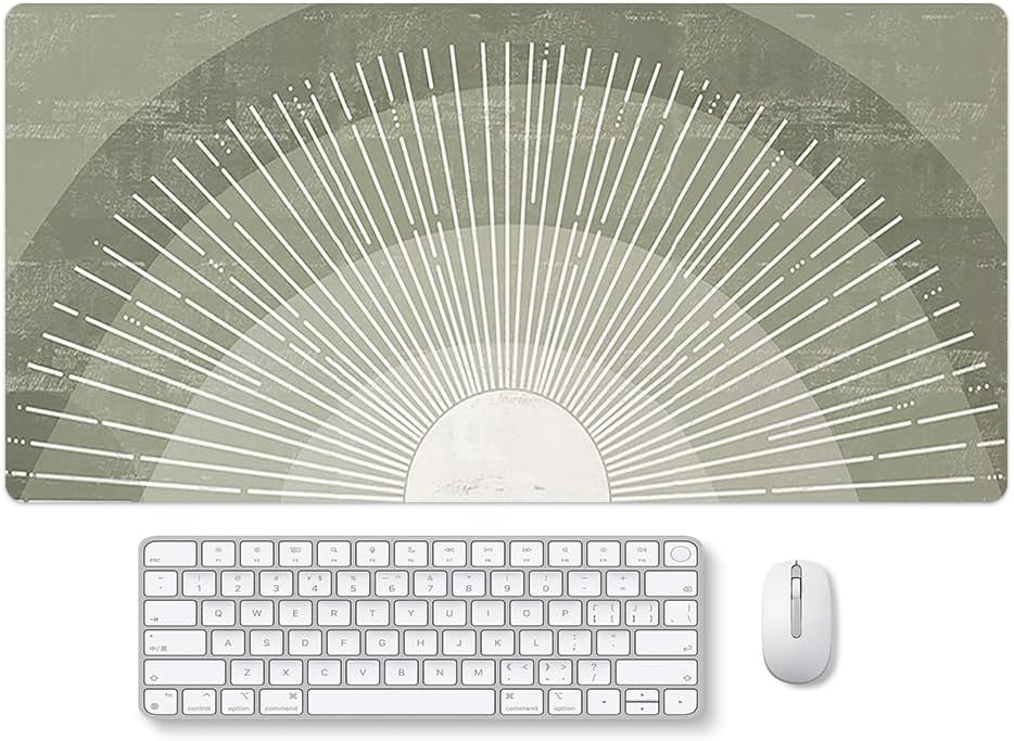 Amazon.com: Reateforin Boho Sage Green Sun with Sun Light Burst Large ...