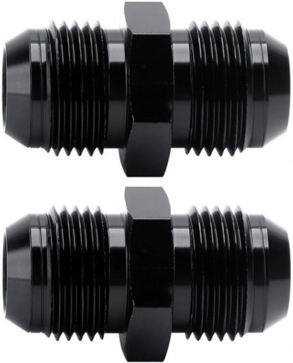 Amazon.com: Pack of 2PCS,Black Aluminum Male -4 AN to Male -4 AN Flare Reducer Fitting AN4 Male ...