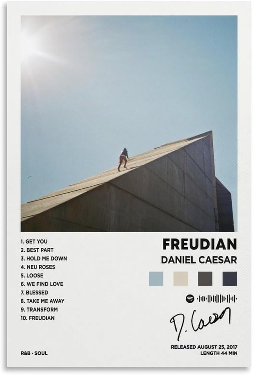 Amazon.com: Daniel Poster Caesar - Freudian Album Cover Canvas Poster ...