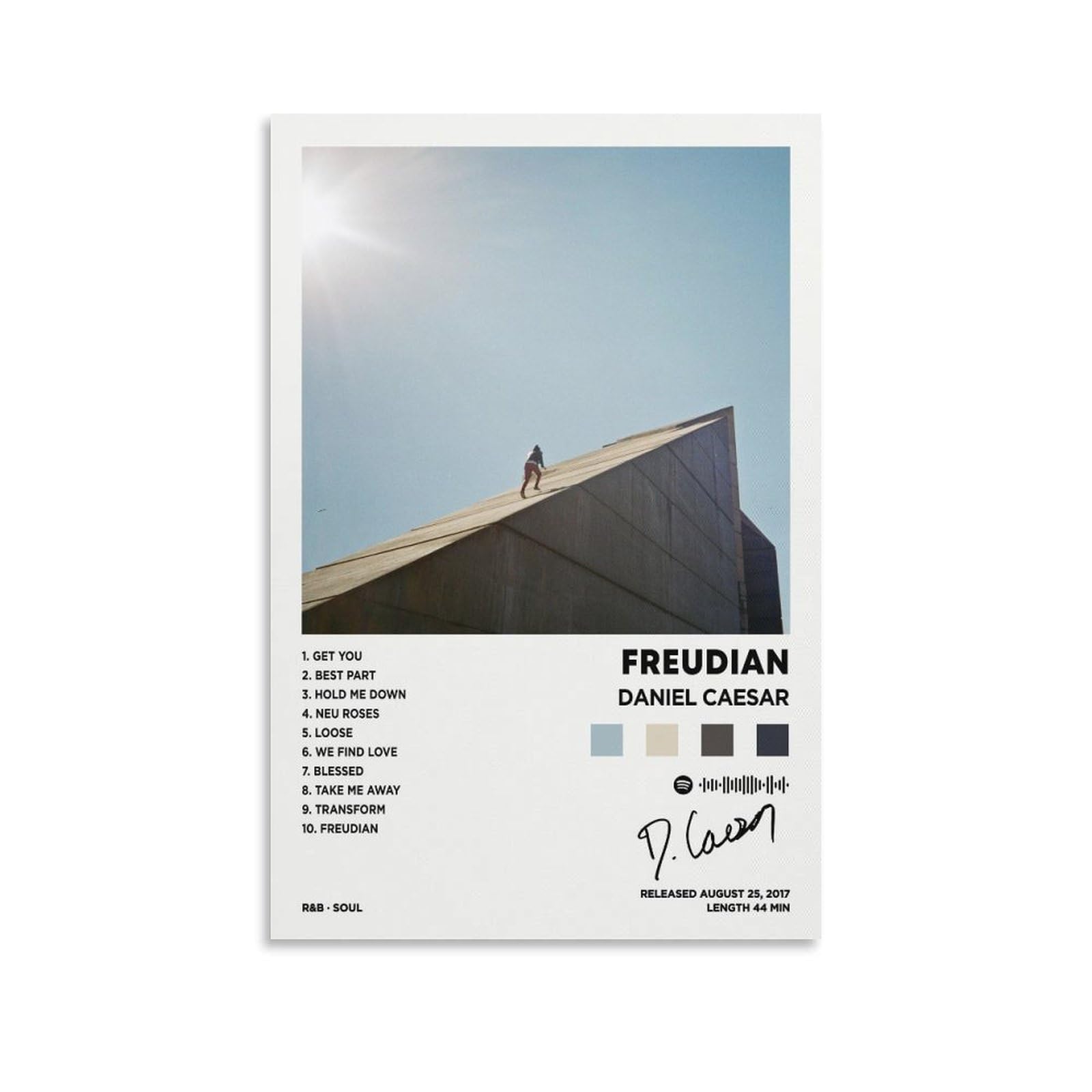 Amazon.com: Daniel Poster Caesar - Freudian Album Cover Canvas Poster ...