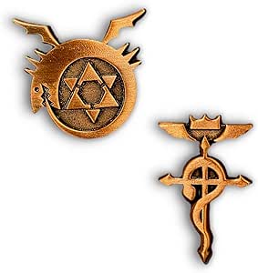 Amazon.com: Fullmetal Alchemist Pin Set Fullmetal Alchemist symbols ...
