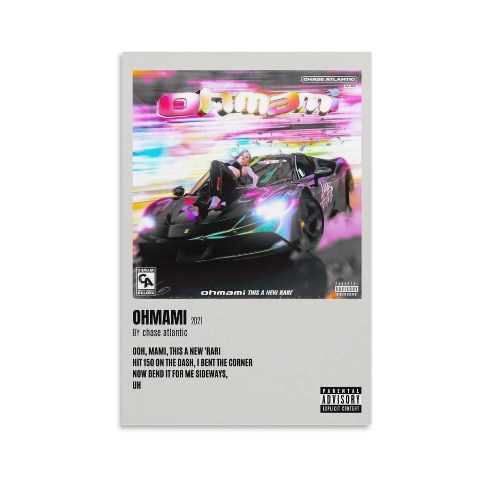 Amazon.com: Chase Atlantic OHMAMI Canvas Poster Bedroom Decoration ...