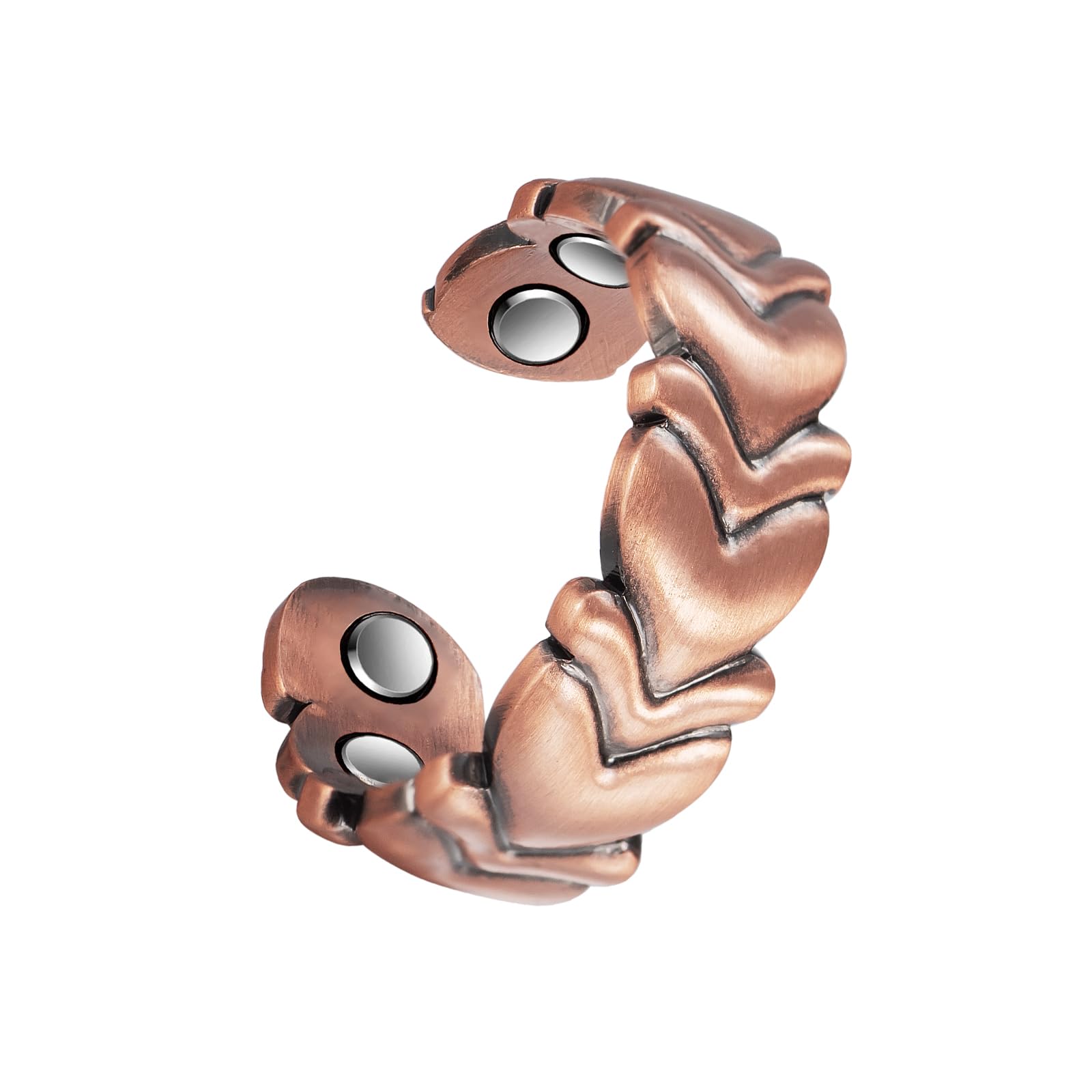 Amazon.com: EnerCoppeX Copper Magnetic Ring for Women, Lymphatic ...