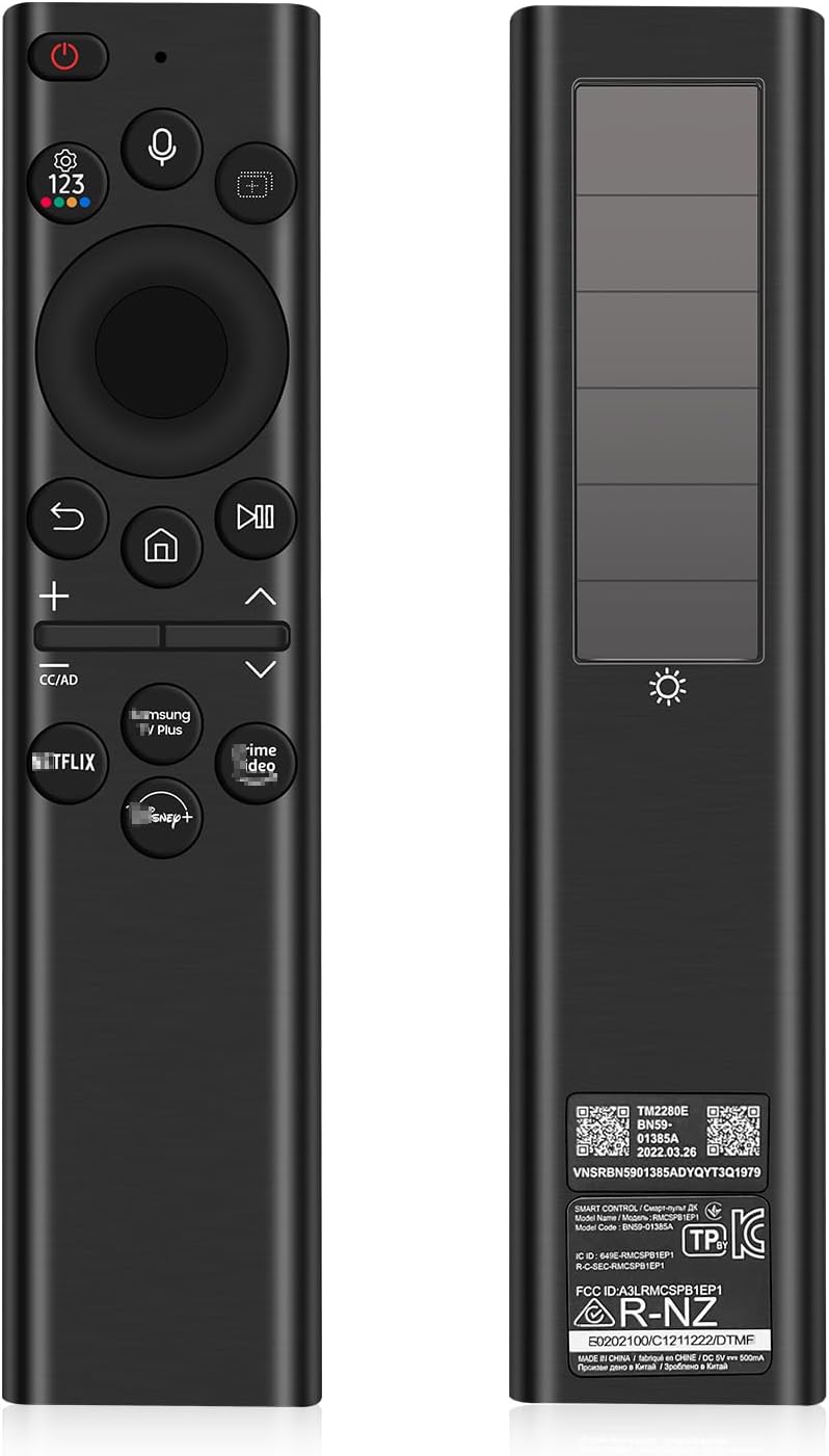 Amazon.com: BN59-01385A Solar Voice Remote Replacement for Samsung 2021 ...
