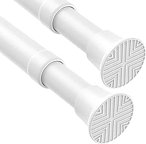 Amazon.com: Zipglo 2pack Spring Tension Rods 23-46 Inch Adjustable ...