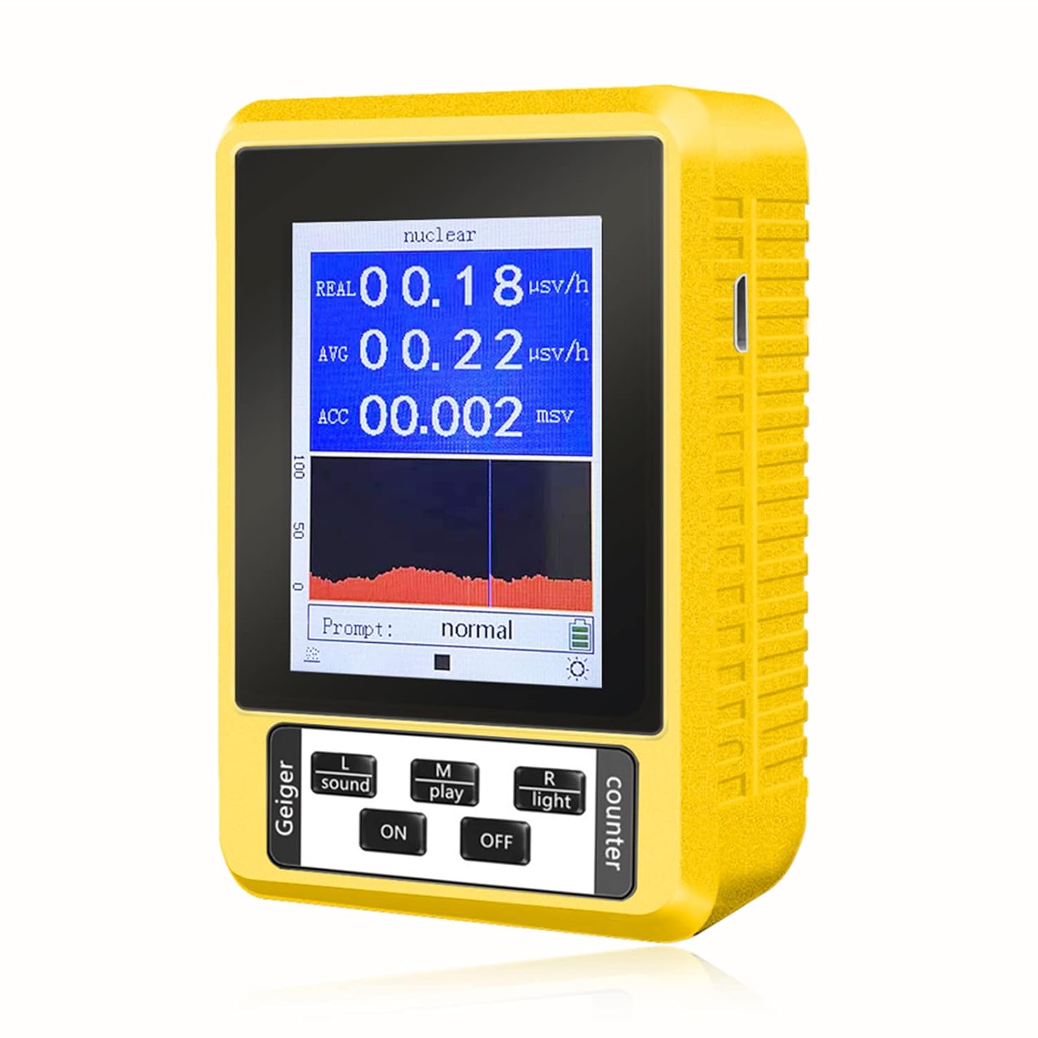 Electromagnetic Radiation Detector, Compact Geiger Counter with Large ...