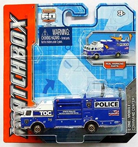 Mattel MatchBox 1:55 Die Cast Real Working Rig - E-One Mobile Command ...
