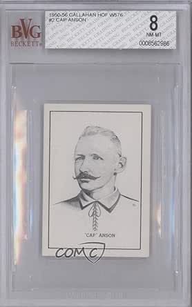 Amazon.com: Cap Anson Graded BVG 8 NM-MT (Baseball Card) 1950-56 ...