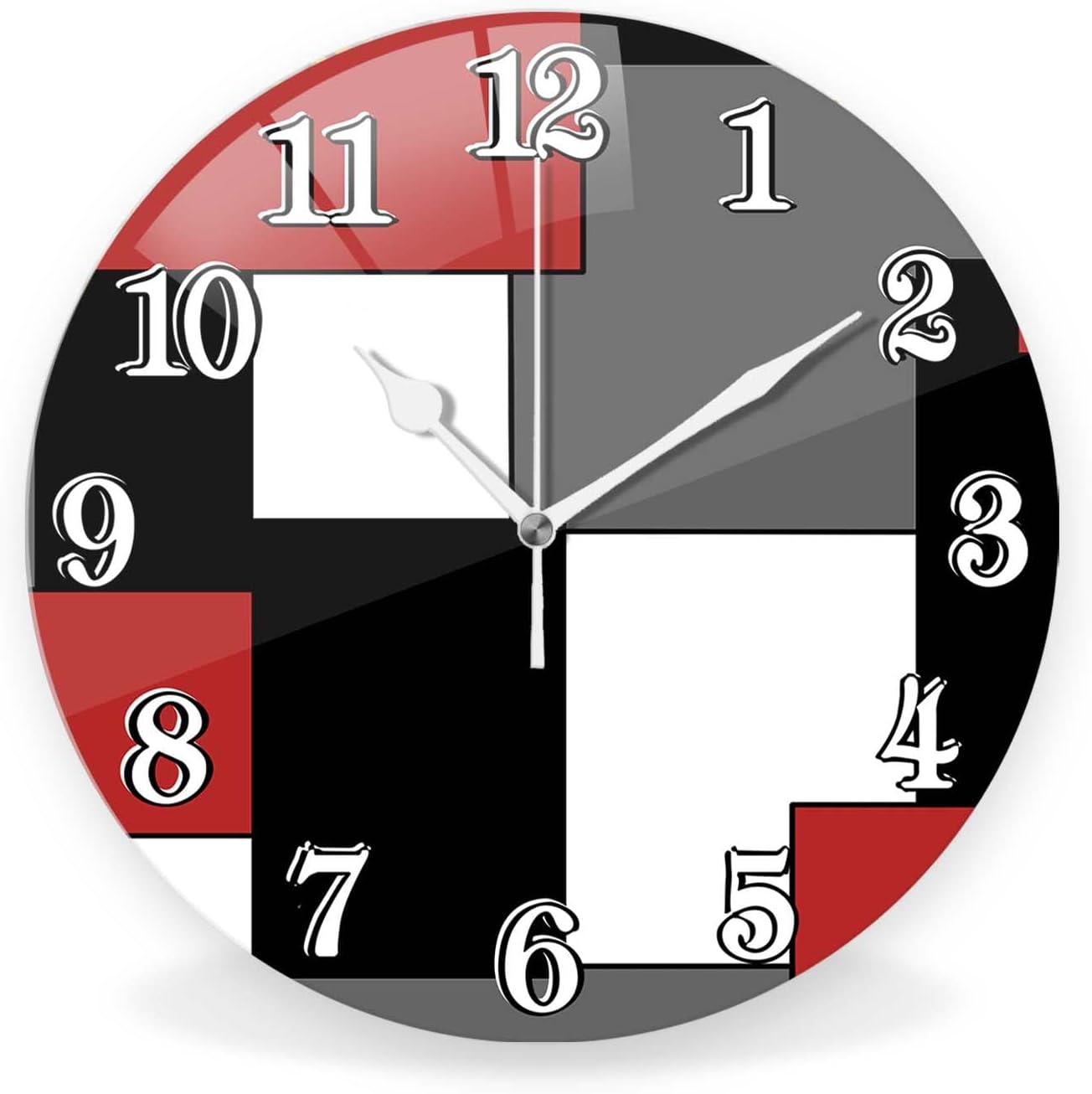 Amazon.com: Stephanie Imports Modern Minimalist Bold Black & Red Wall ...