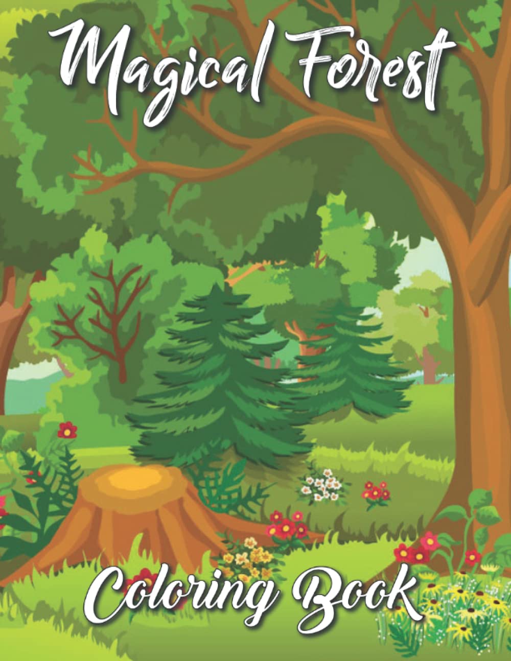 Magical Forest Coloring Book An Adult Coloring Book With Enchanted ...