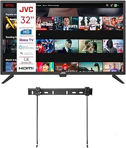 Amazon.com: JVC 32-Inch Class HD 720p LED Smart TV + Wall Mount with ...