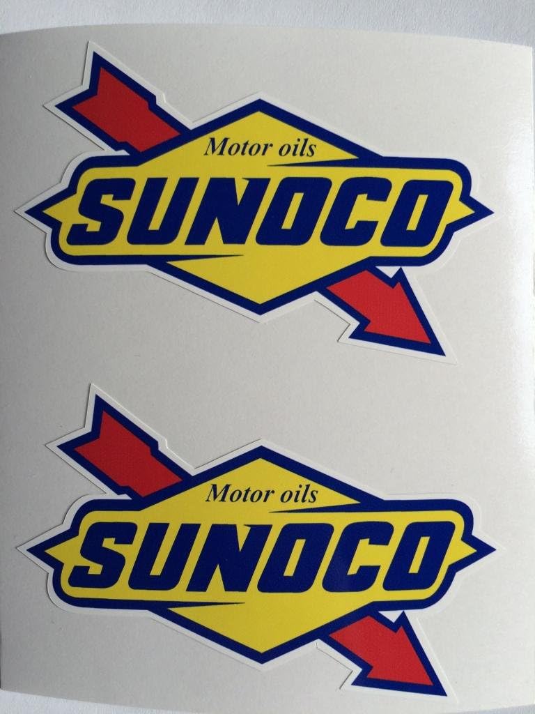 Amazon.com - 2 Sunoco Gas Oil 2.5" Die Cut Decals