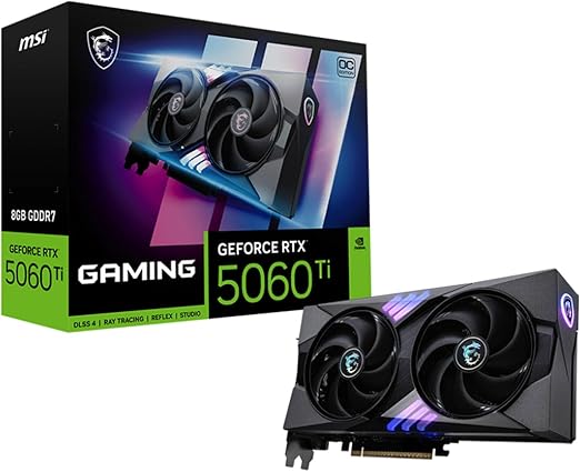 MSI Placa gráfica GeForce RTX 5060 Ti 8G Gaming OC VD9178 | Amazon.com.br