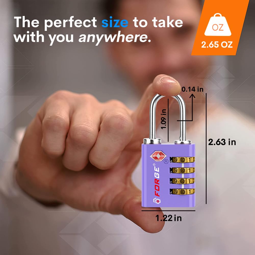 Snapklik.com : Forge Dual-Opening: Key Or Combination Access Lock, TSA ...