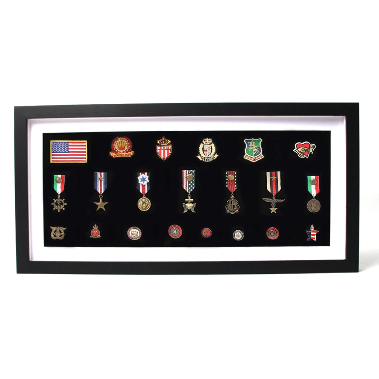 Snapklik.com : Military Shadow Box Frame,Military Medal Display Case,21 ...