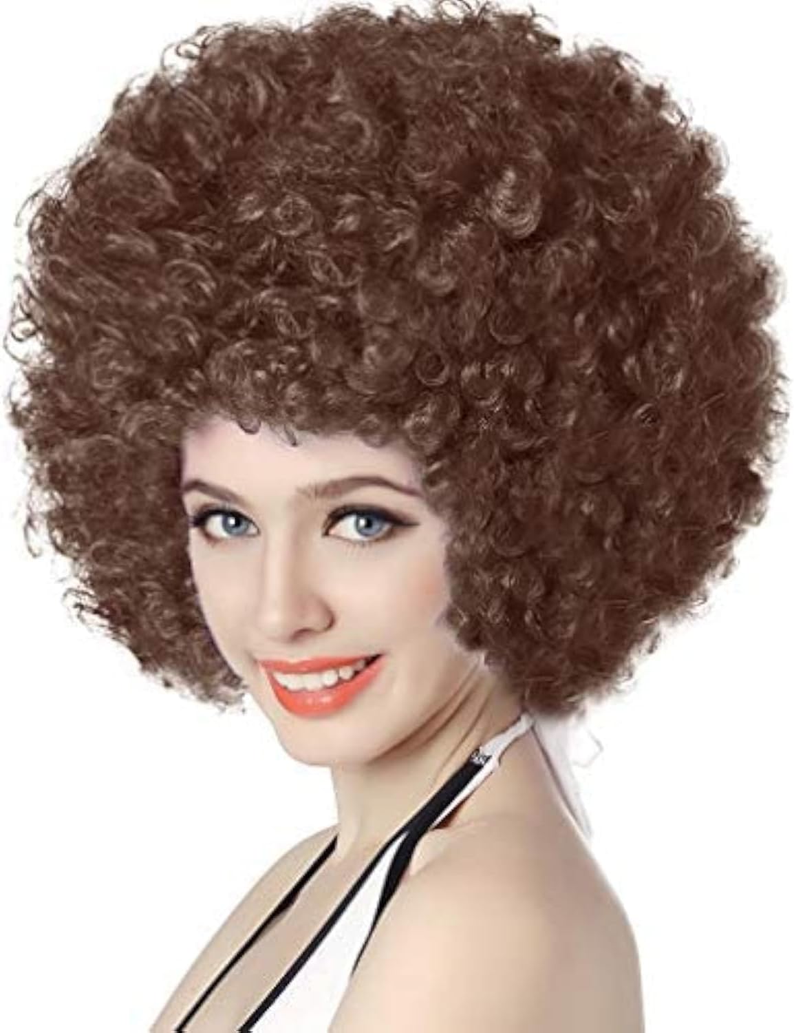 Amazon.com : G&T Wig 70s Afro Puff Mixed Brown Wigs for Black Women ...