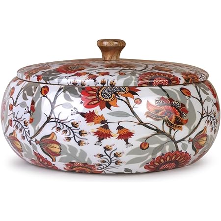 Buy Brick Brown ® Premium Handcrafted Solid Wood Marigold Roti ...