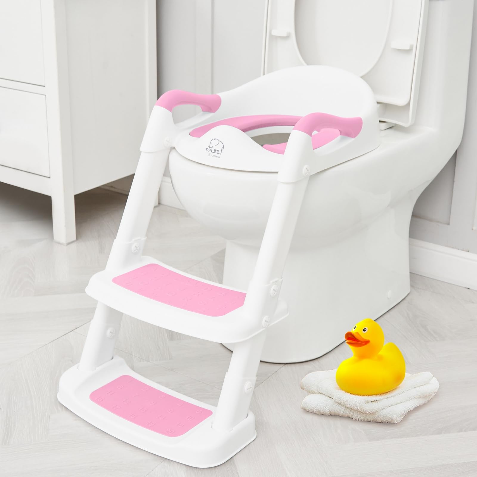 Amazon.com: Forbena Potty Training Toilet Seat with Step Stool Ladder ...