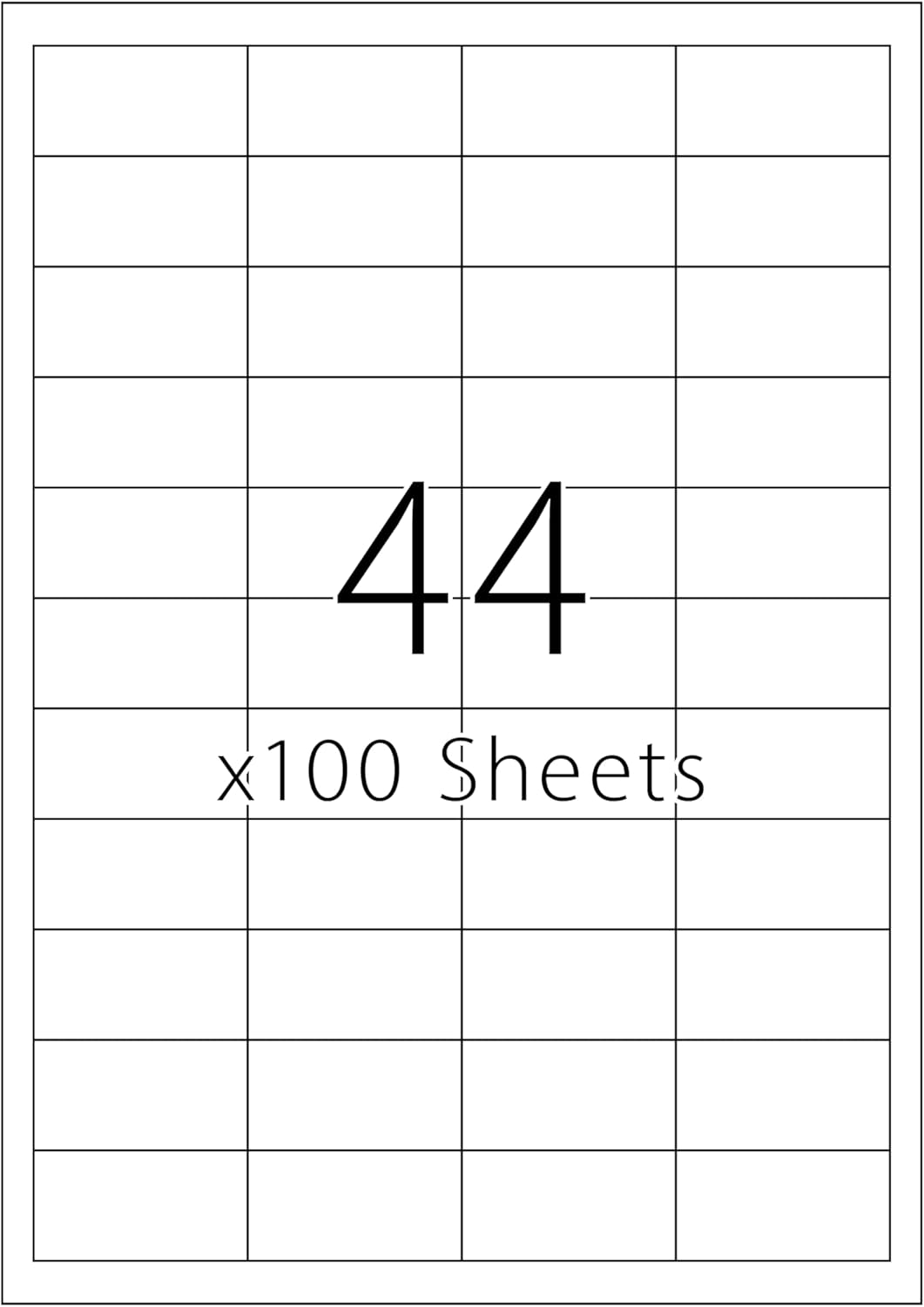 RELSY A4 Self Adhesive Blank Address Labels for Amazon FBA Shipping 44 ...