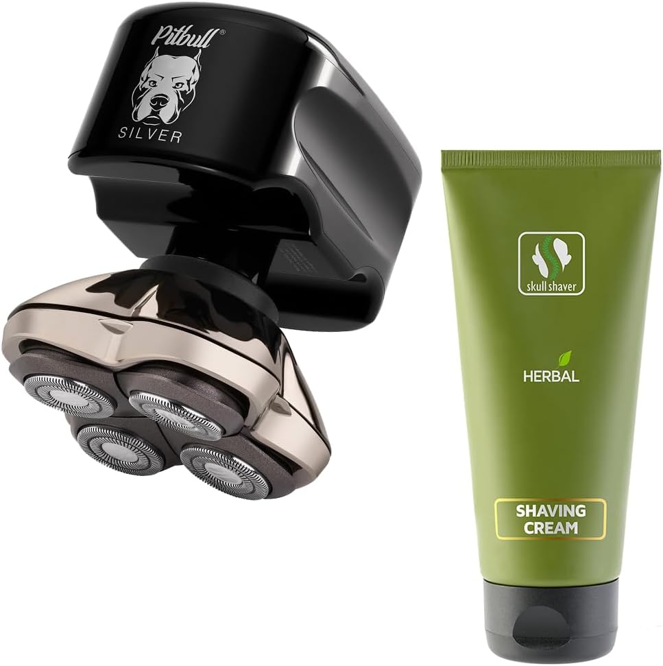Amazon.com: Skull Shaver Pitbull Silver PRO: Electric Head Shaver for ...