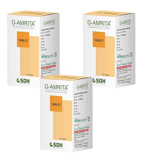 Buy SDH Natural's G-Amrita Tablets - Helps in Gout, Joint Pain Relief ...