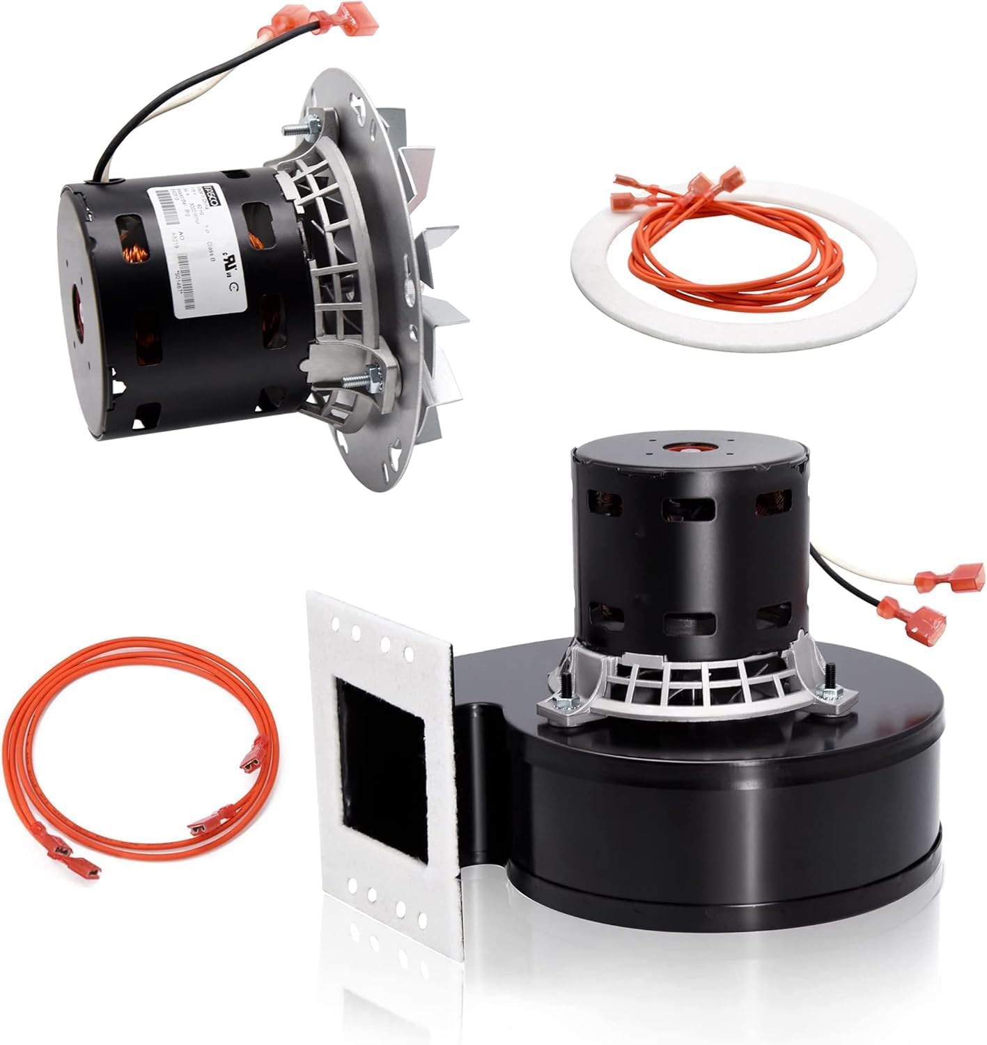 Amazon.com: Criditpid PU-076002B Exhaust Blower Motor & PU-4C442 ...