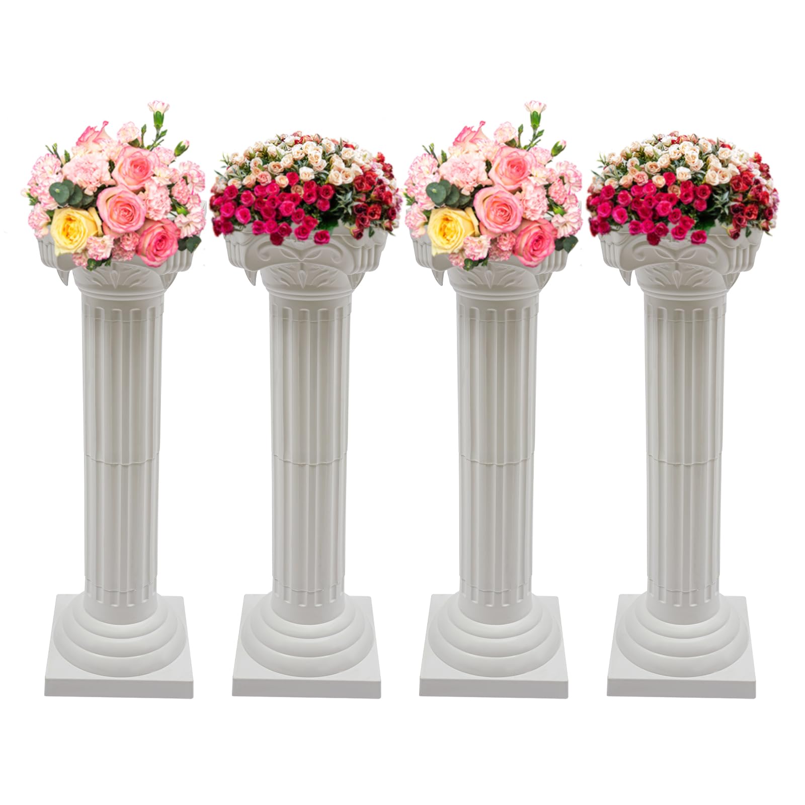 Snapklik.com : Roman Elegant Greek Columns, 4 Packs X 10.6 X 34.65