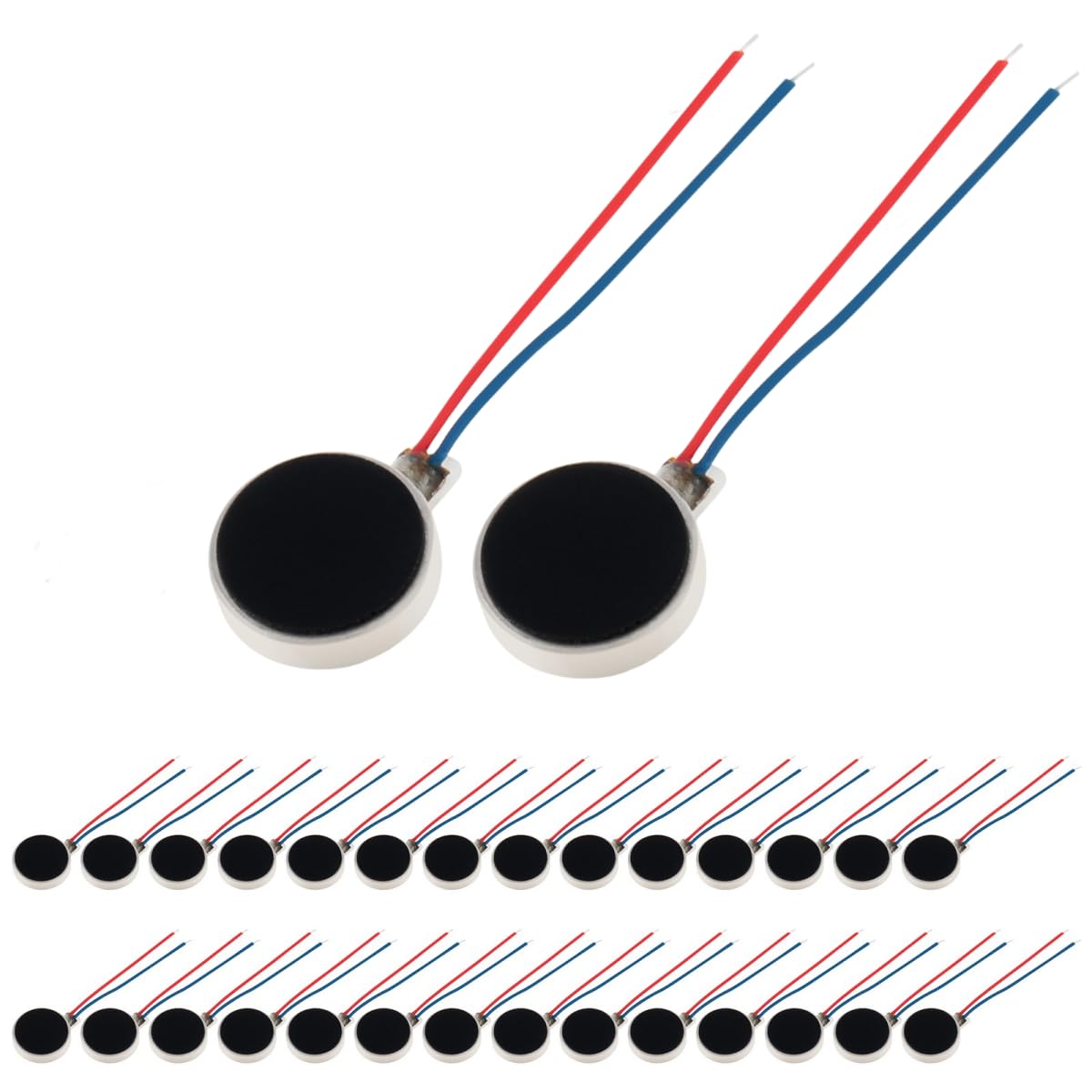 DiGiYes 20Pcs Mini Vibration Motors DC 3V 12000rpm 10mmx3mm Flat Coin ...