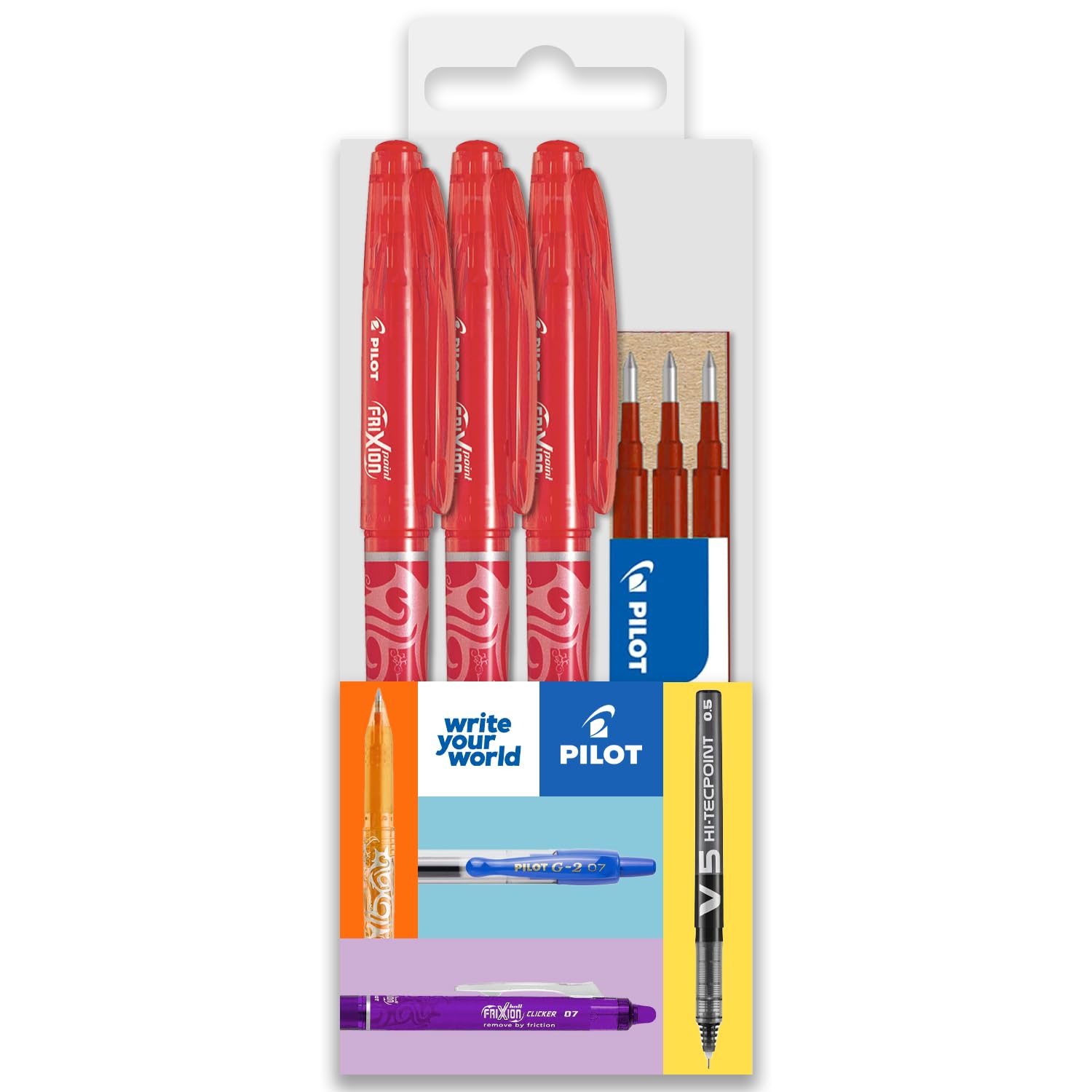 Pilot Frixion Heat/Friction Erasable Rollerball Pen FR7 - Medium Line 0 ...
