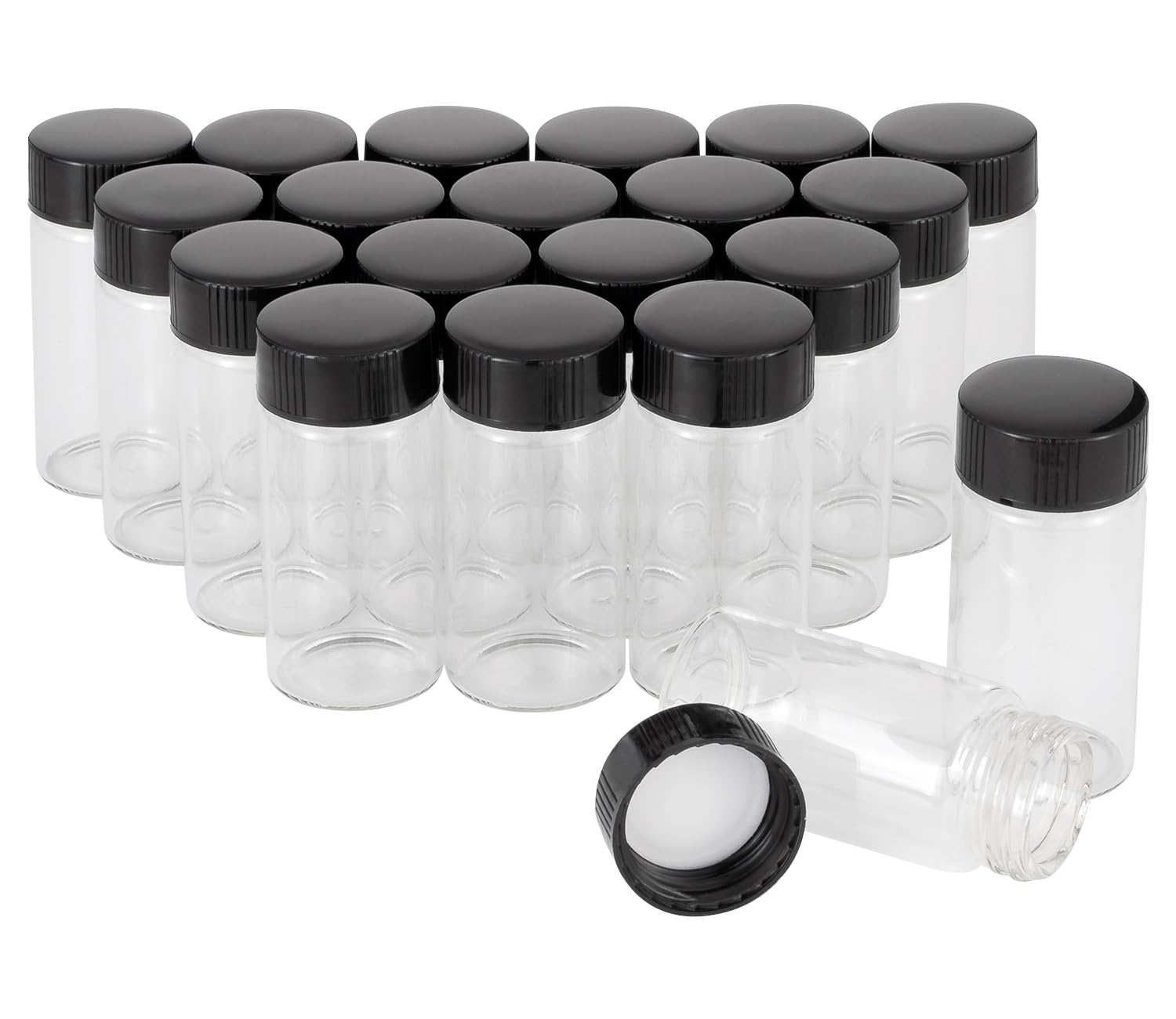 Buy Pxyelec20ml (2/3 Oz) Clear Glass Sample Vials Mini Empty Liquid ...