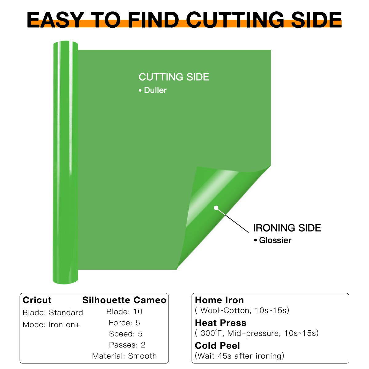 Snapklik.com : HTVRONT Metallic HTV Vinyl Rolls Heat Transfer Vinyl ...