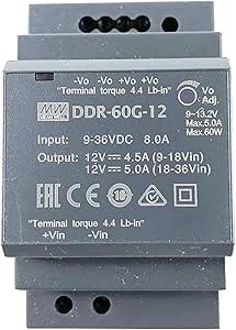 Amazon.com: MDWXDOFP DDR-60G-12 Din Rail Type DC-DC Converter 12V/5A ...