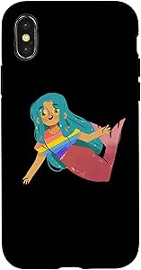 Amazon.com: iPhone X/XS Gay & Lesbian Mermaid Cute Funny LGBTQ ...