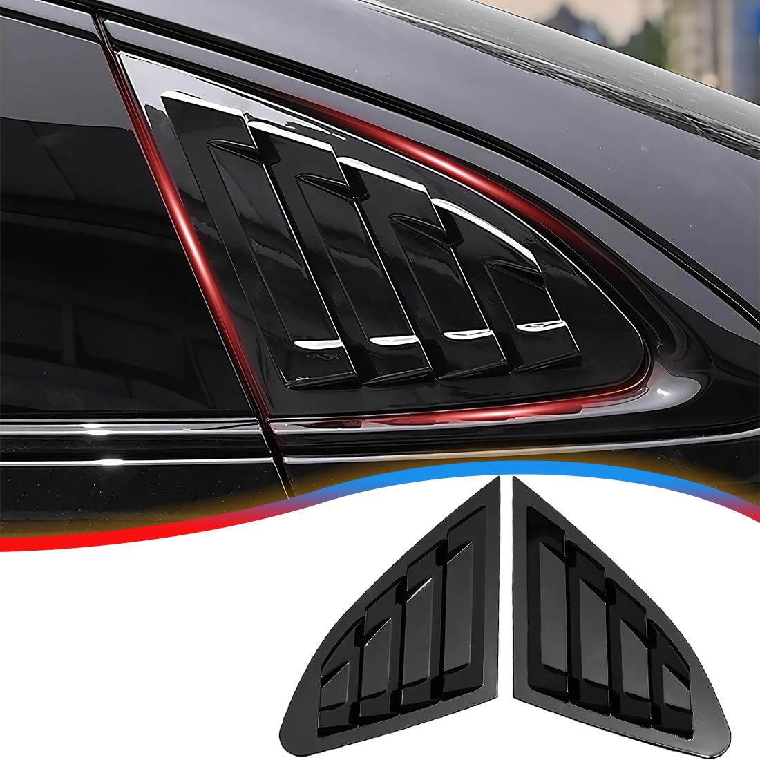 Window Trim 10pc Black Stainless Steel Kit For 2016-2023 Chevy Malibu ...