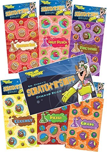 Buy Dr. Stinkys Scratch N Sniff Stickers 6-pack and Sticker Book Gift ...