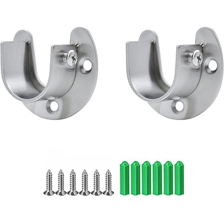 Amazon.com: Wardrobe Bracket, U-Shaped Open Type Socket Bracket ...