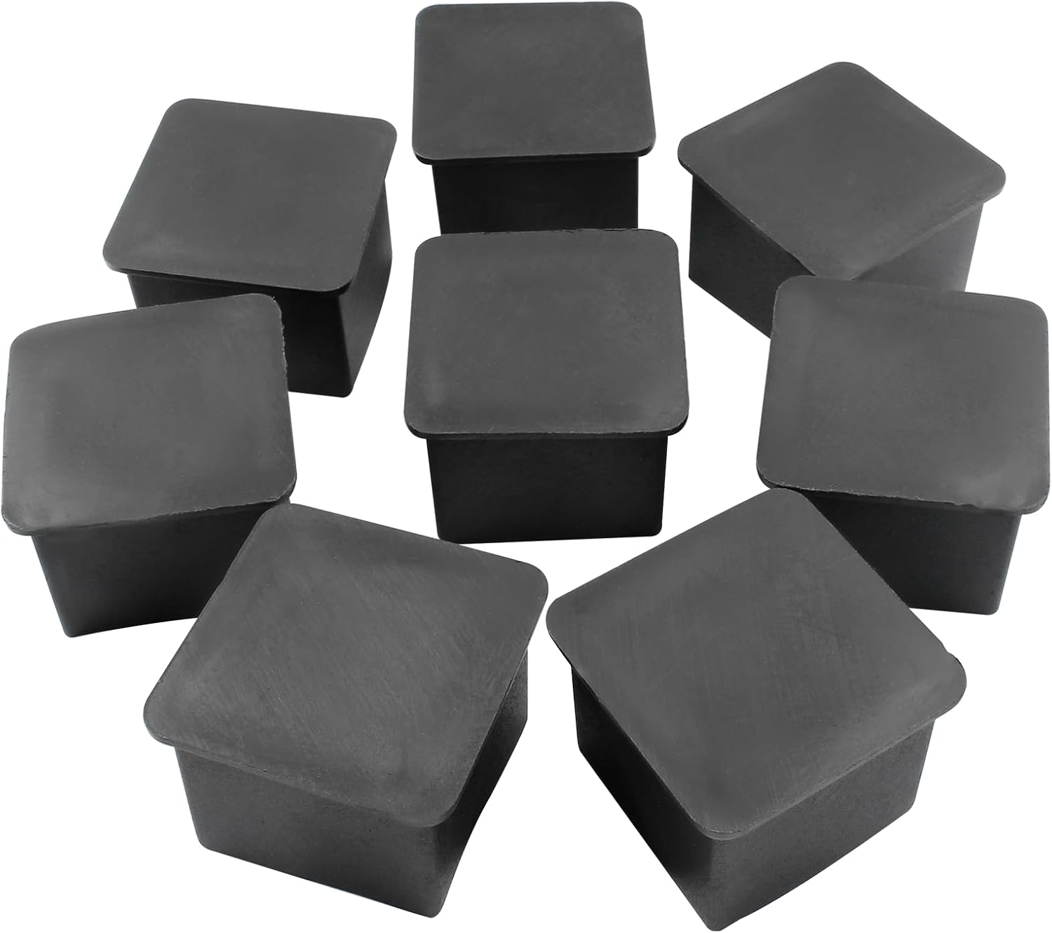 PHITUODA 8 Pieces Rubber Furniture Leg Caps, 30mm x 30mm Square Chair ...