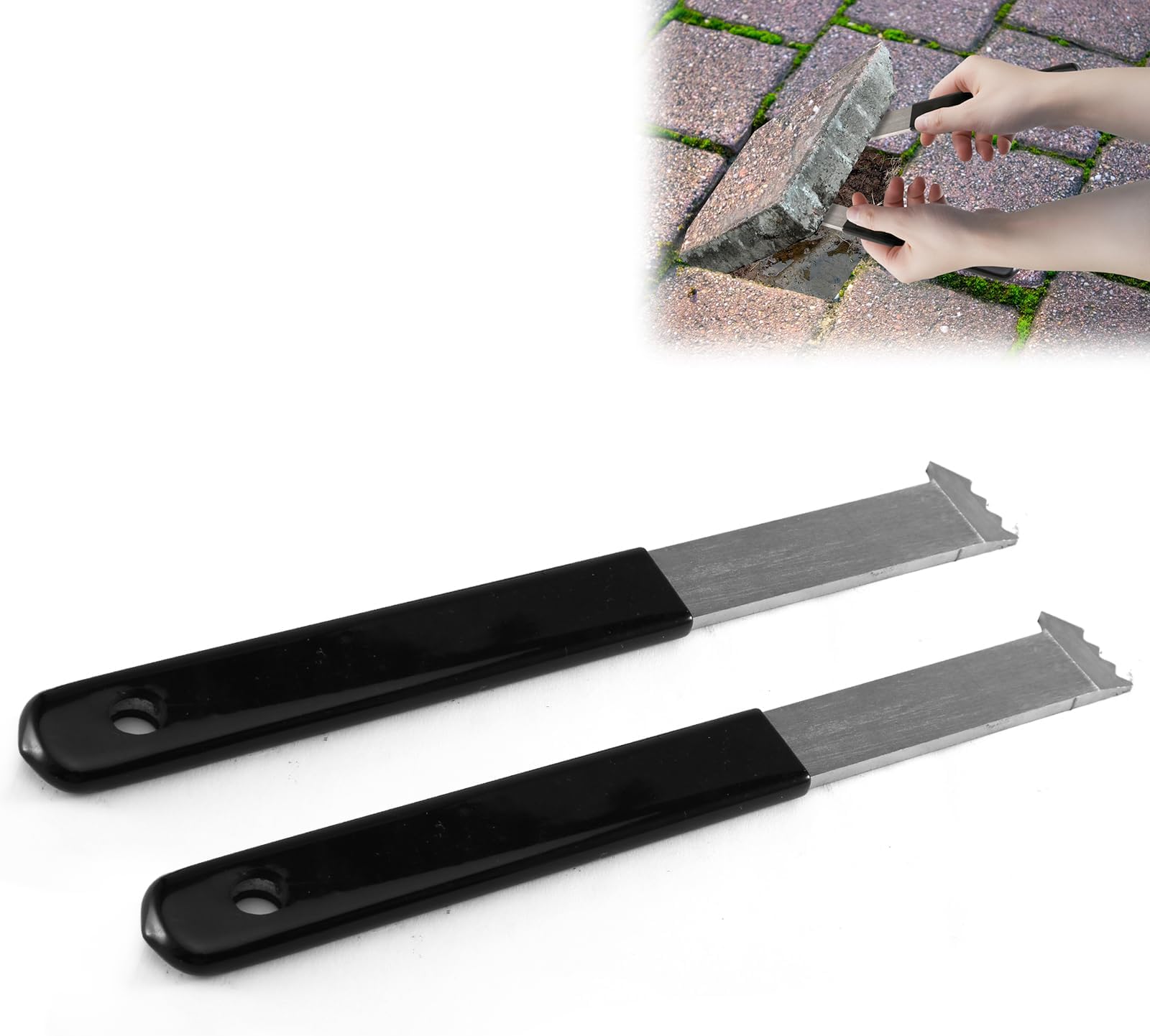 Amazon.com : 2 Pcs Paver Removal Tool Set with Double Joint Scraper ...