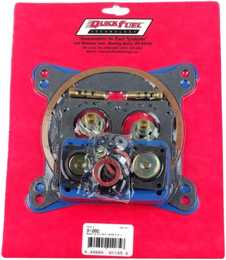 Amazon.com: Quick Fuel 3-202QFT Non-Stick Carburetor Rebuild Kit ...