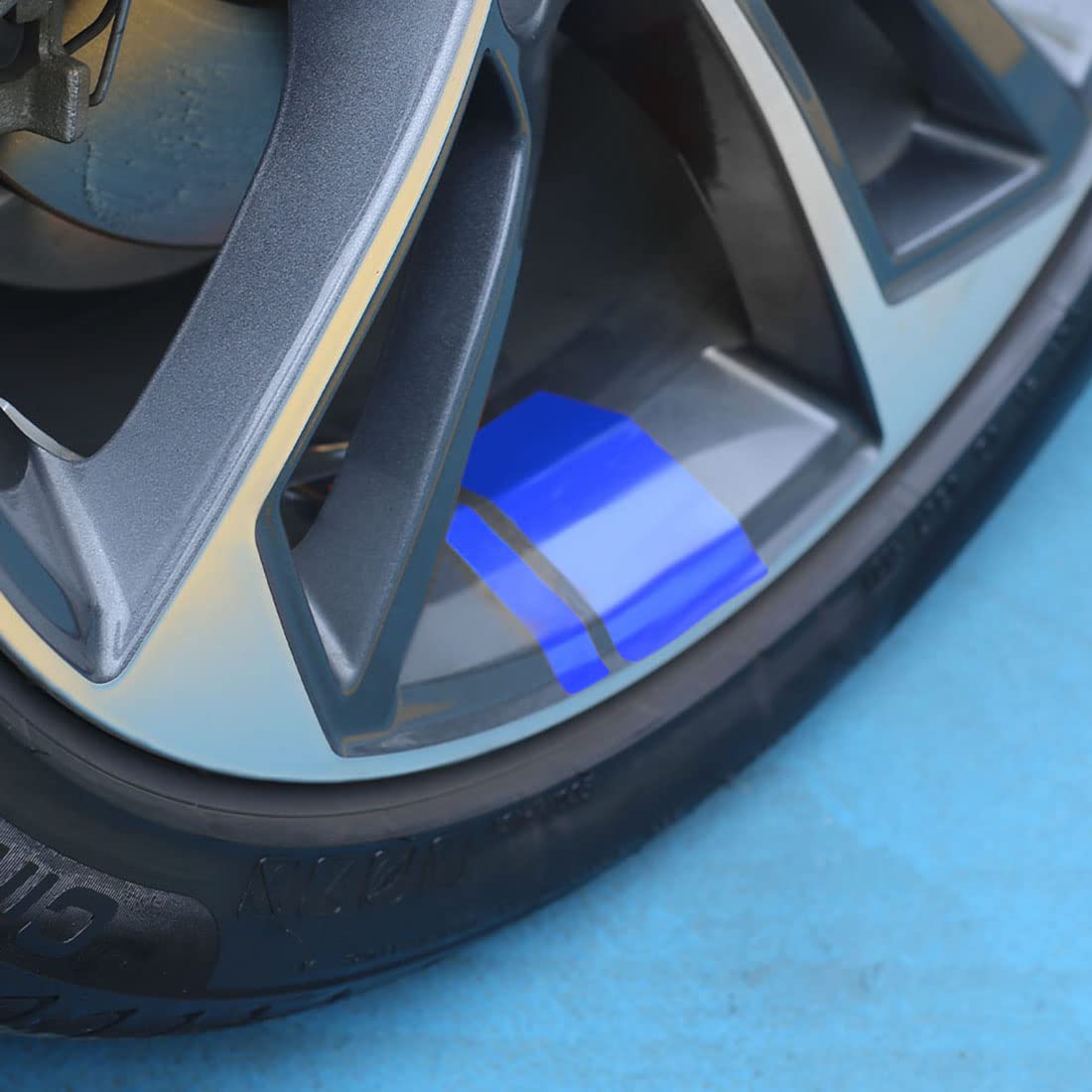 Amazon.com - Car Wheel Rims Decal Stripes Hash Stripe Stickers Wheel ...