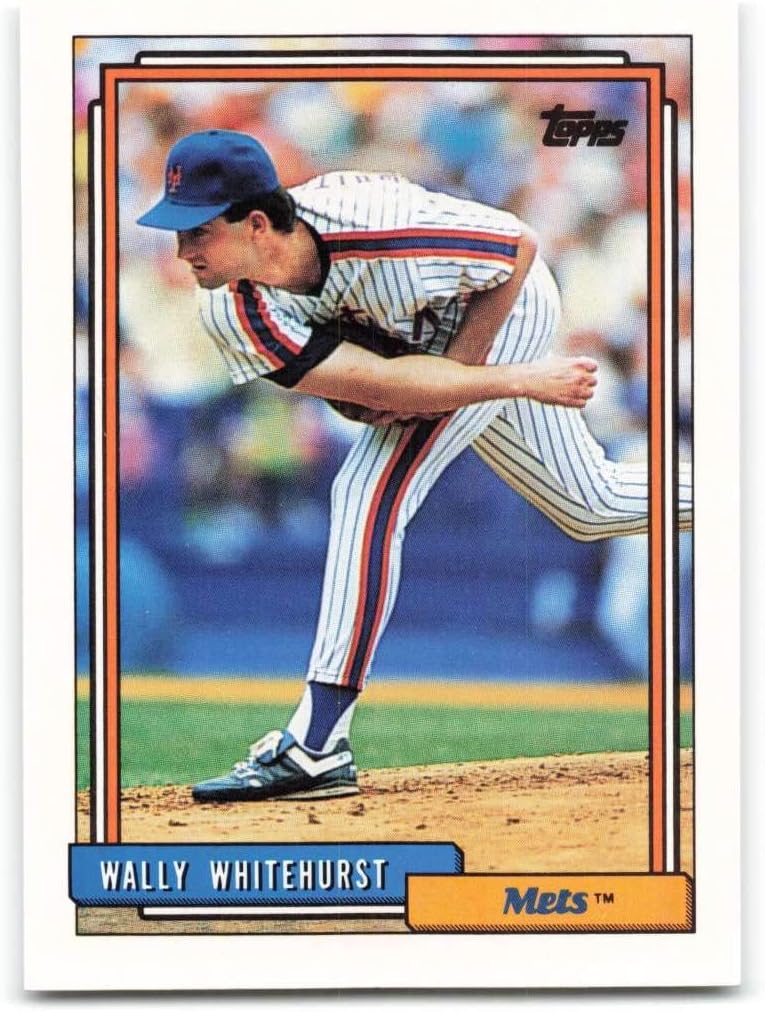 Amazon.com: 1992 Topps Baseball #419 Wally Whitehurst New York Mets ...