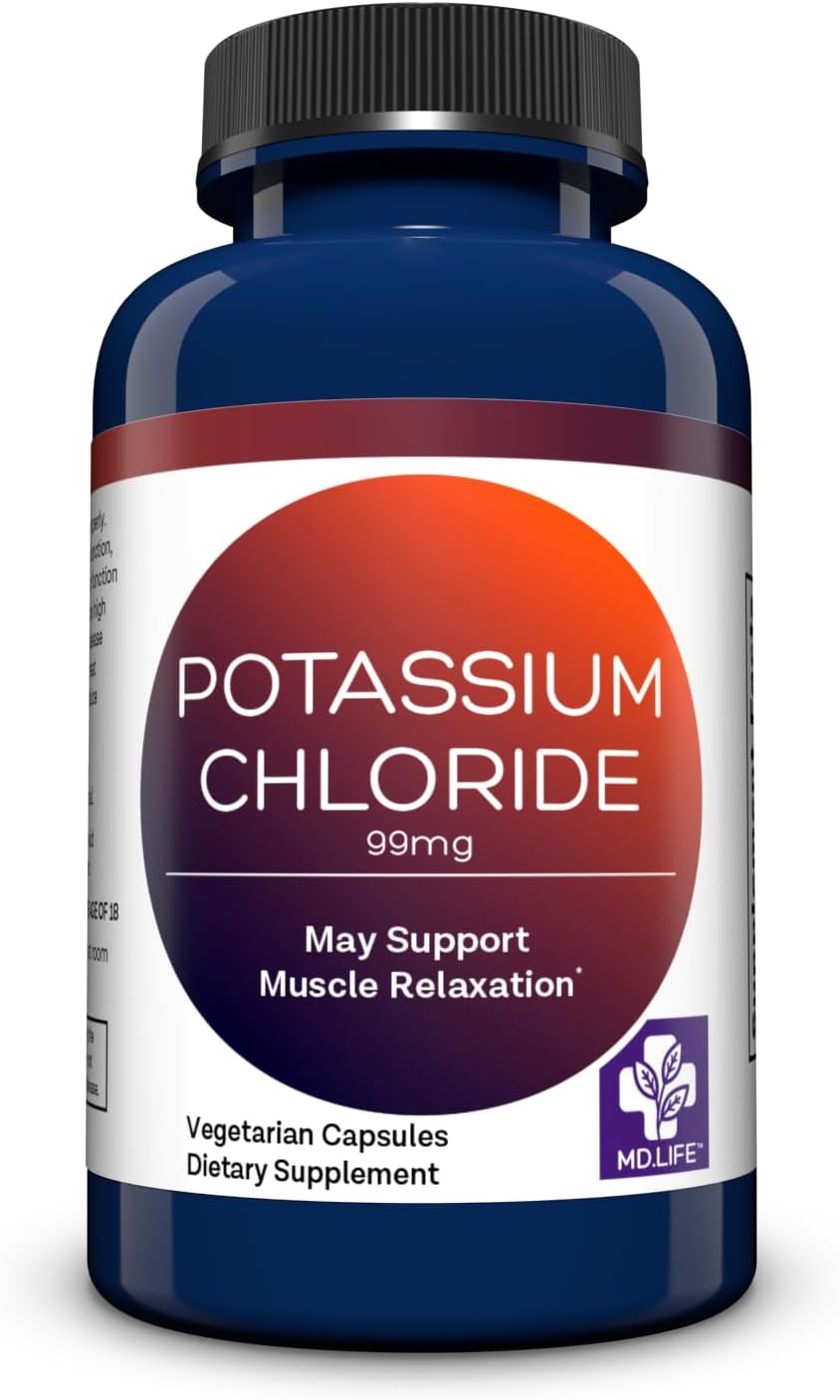 Amazon.com: MD Life Potassium Chloride Supplement - Third Party Lab ...