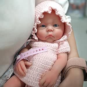 Amazon.com: Mire & Mire Reborn Baby Dolls 12" Girl Full Body Silicone ...