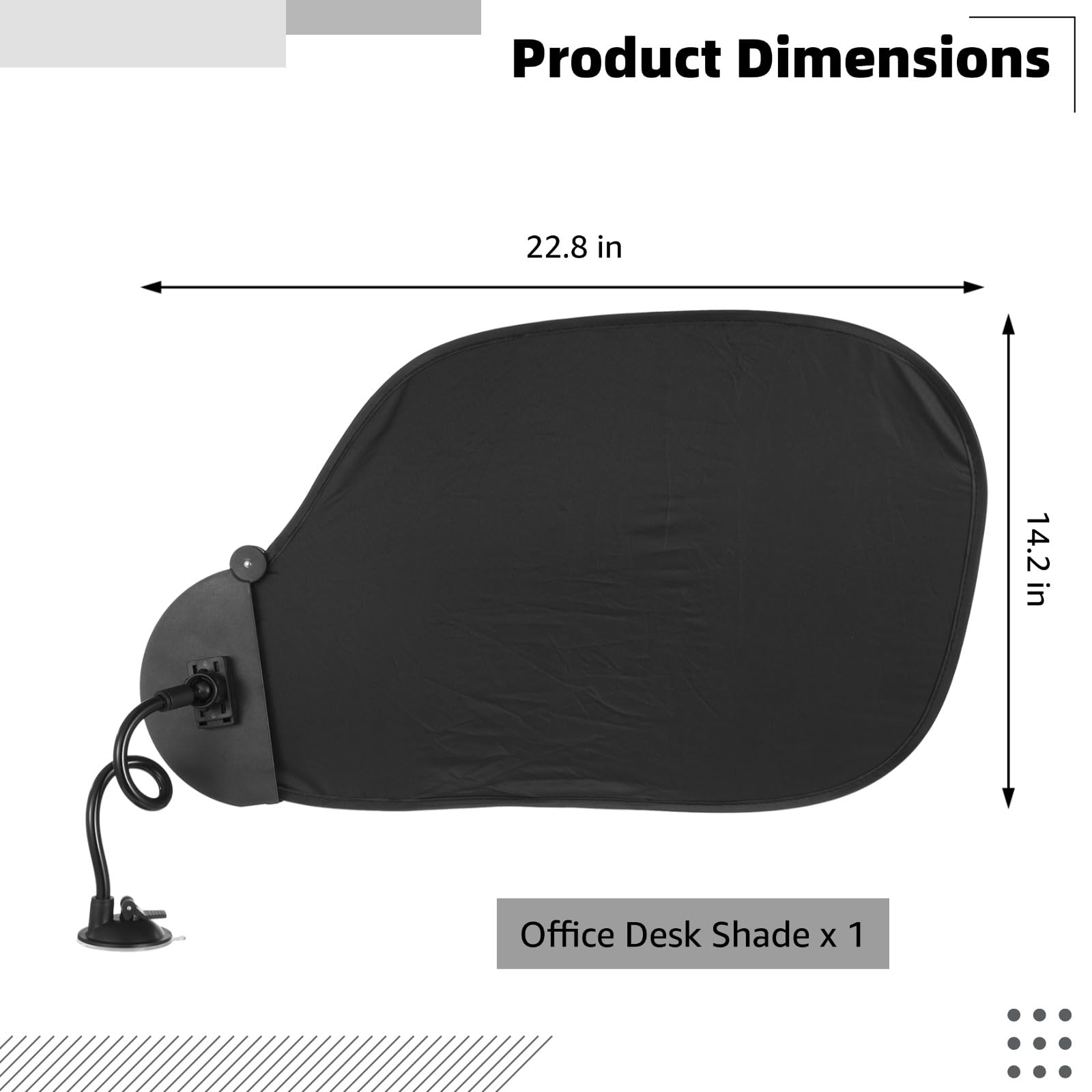Snapklik.com : Office Desk Shade, Adjustable Cubicle Shade For Privacy ...