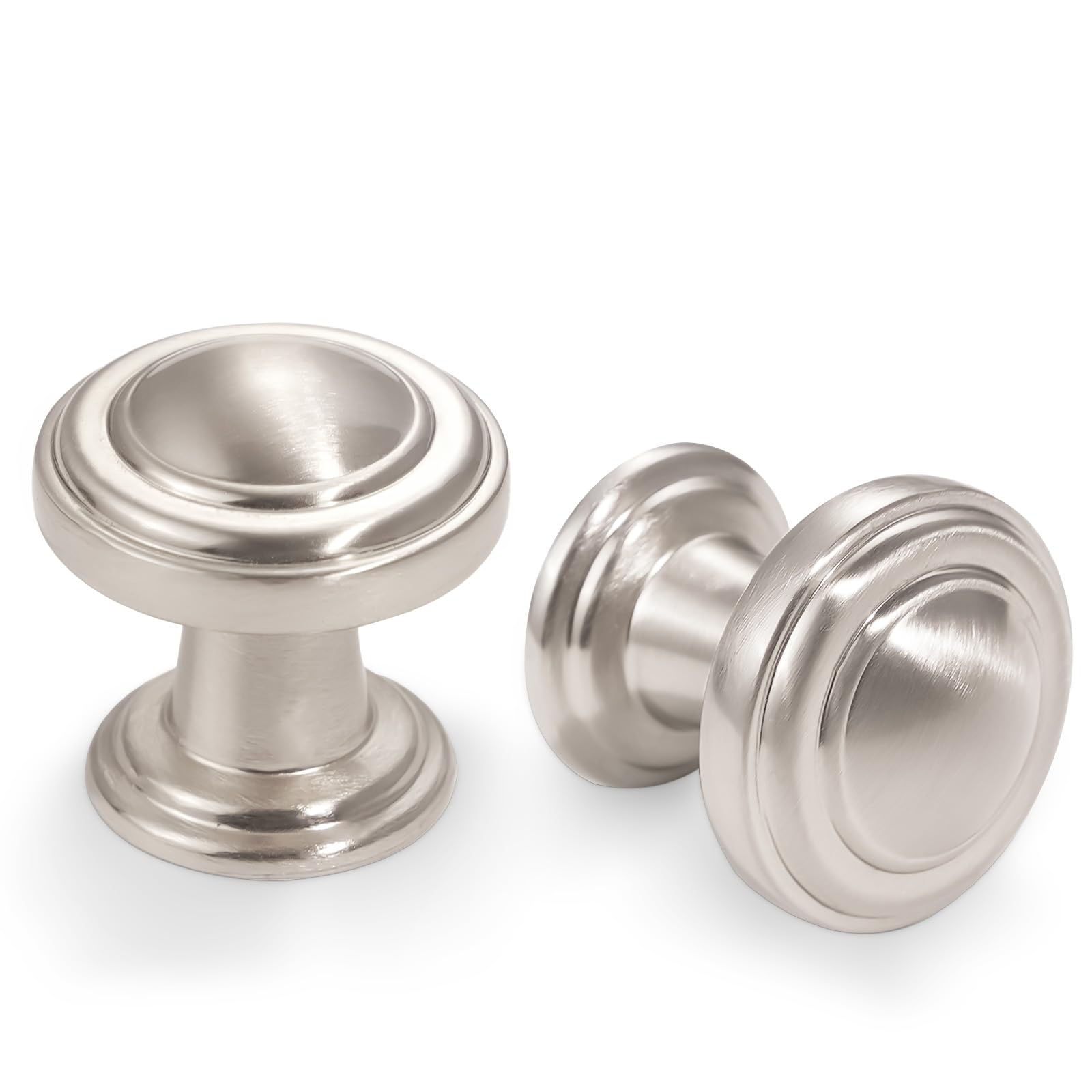 BUKOBYHE 10 Pack Kitchen Cabinet Handles Brushed Satin Nickel Cabinet ...