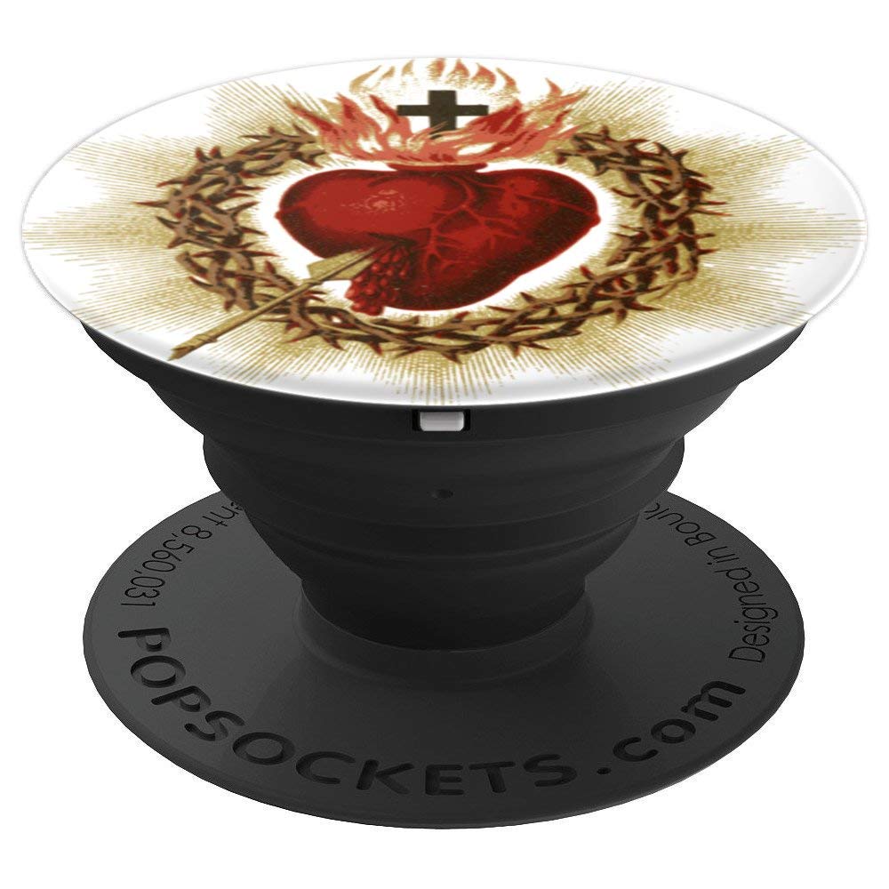 Buy Sacred Heart of Jesus Catholic Devotion Christian PopSockets Grip ...