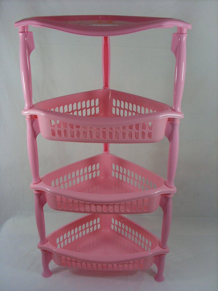 Amazon.com: 4 Tier Triangle High Grade Plastic Rack Fruit Vegetable ...