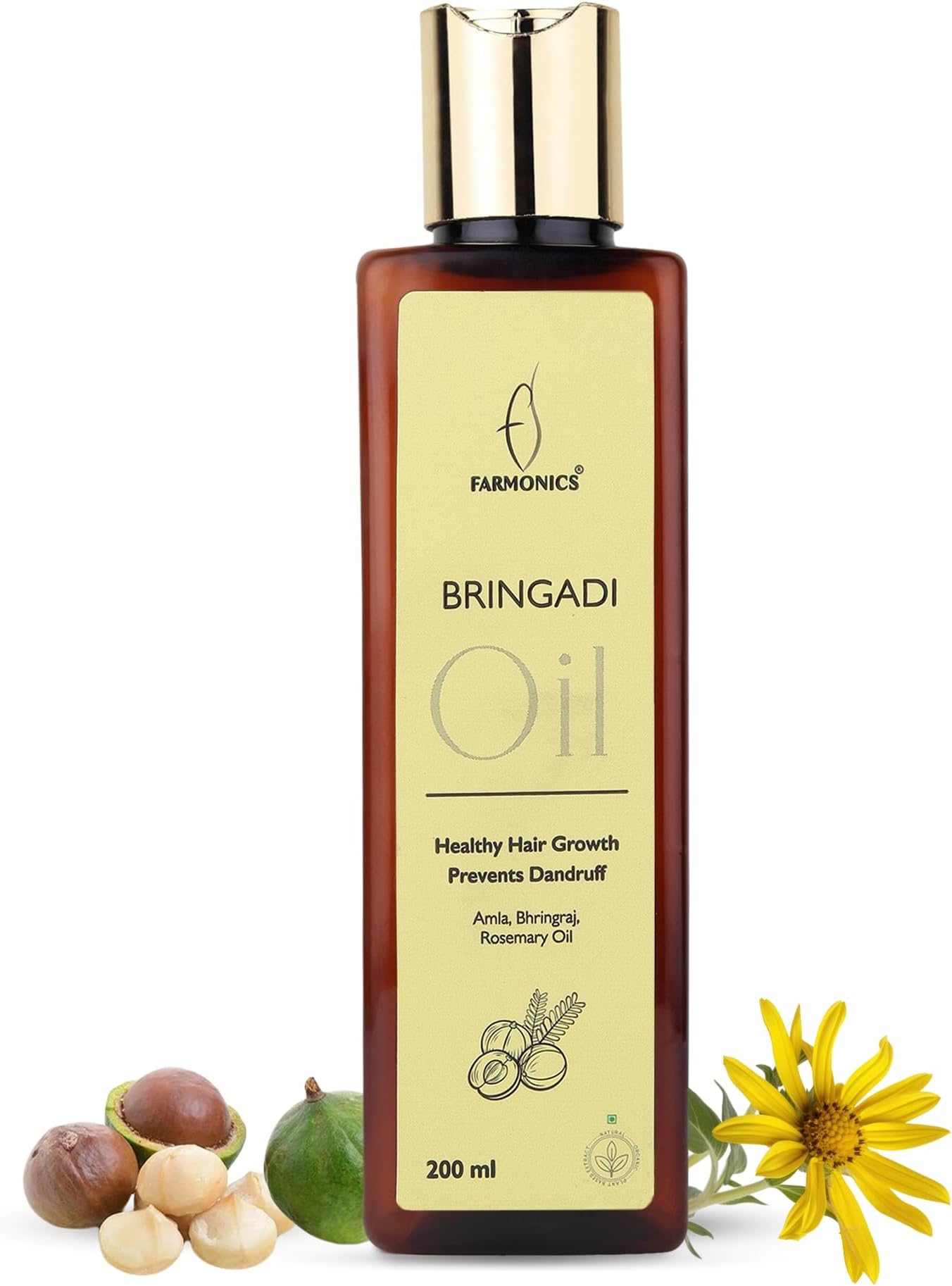 Amazon.com: FARMONICS Miracle Bringadi Ayurveda Hair Oil for Healthy ...
