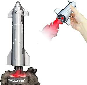 Amazon.com: HusonoLife SpaceX Starship Model 1:200 with Flame Effect ...